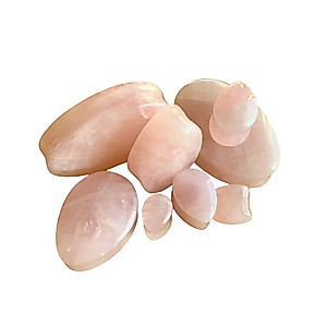 ssh 0g (8 mm) Teardrop Ear Piercing Gauges Rose Quartz Stone Plugs PAIR