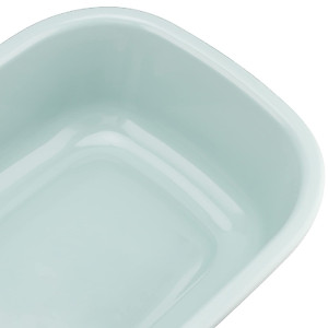 SOUJAP 6 PCS 12 Quart Plastic Wash Basin, 15x12‘’ Stackable Plastic Square Dish Tub, Rectangular Colorful Wash Basins Bins Tubs for Washing Cleaning Camping, 3 Colors