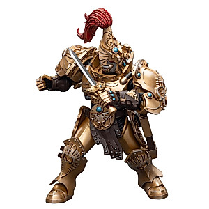 HiPlay JoyToy Warhammer 40K Collectible Figure: Adeptus Custodes Custodian Guard with Sentinel Blade 1:18 Scale Action Figures JT7837 (Guard with Sentinel Blade)
