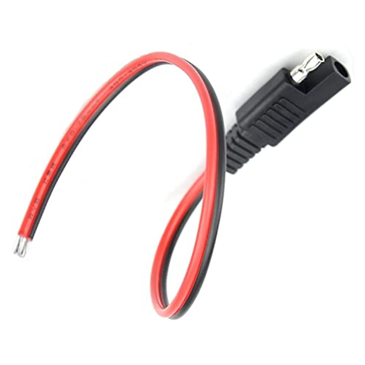 Gagool SAE Extension Cable 2-Pin SAE Quick Connector Disconnect Plug 10A Solar Battery Panel SAE Plug Wire 1ft / 30 cm (2 Pack)