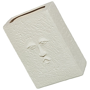 Levemolo 4pcs Face Chopstick Holder 1 Gallon Glass Jar with Lid Silverware Pickle Jar with Strainer Flip Cutlery Flatware Holder Ceramic Utensil Container Ceramics Spoon Rest White