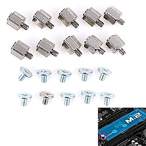 10Set Mounting Screws Kits Hand Tool Mounting Stand Off Screw Hex Nut for Most PC and Laptop Motherboard