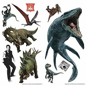 Jurassic World Fallen Kingdom Peel and Stick Wall Decals by RoomMates, RMK3798SCS