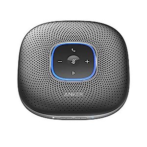 Anker PowerConf Bluetooth Speakerphone with 6 Microphones, Enhanced Voice Pickup, 24H Call Time, Bluetooth 5, USB C, Bluetooth Conference Speaker Compatible with Leading Platforms(Renewed)