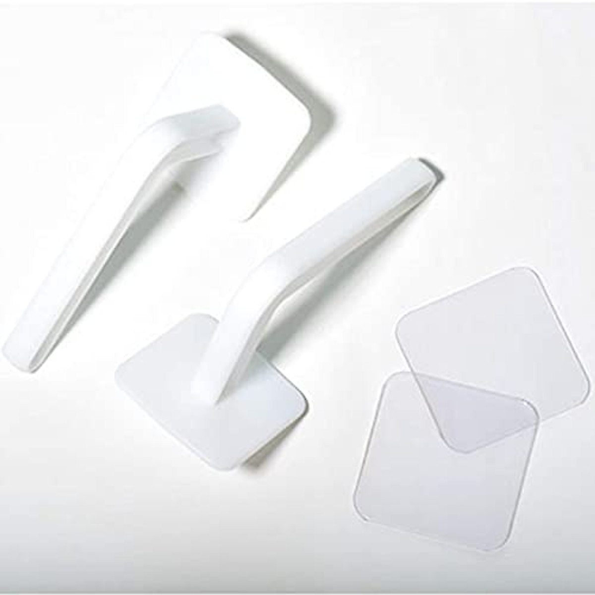 6Pcs Utility Hooks, Adhesive Hooks, Multi-Purpose Wall-Mounted Hooks, Bathroom Towel Hooks, Toilet Paper Towel Hooks, Hooks for Kitchen, Bedroom, and Living Room