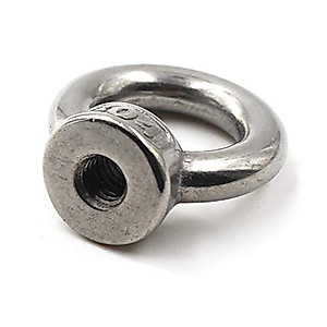 Pack of 20 M5 Lifting Eye Nut 304 Stainless Steel Ring Eye Bolts Threaded Nuts