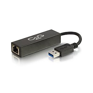 C2G Legrand USB 3.0 to Ethernet Gigabit Adapter, Ethernet Network Adapter, Black C2G Adapter, 1 Count, C2G 39700