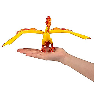 Pokémon 6" Moltres Articulated Battle Figure Toy with Display Stand - Officially Licensed - Collectible Pokemon Gift for Kids and Adults - Ages 8+