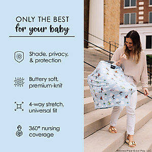 Milk Snob Original Disney 5-in-1 Cover - Nursing Cover for Breastfeeding - Baby Car Seat Cover, Carseat Canopy & Stroller - Essential All-in-One Cover - Gift for Mom, Baby (Toy Story)