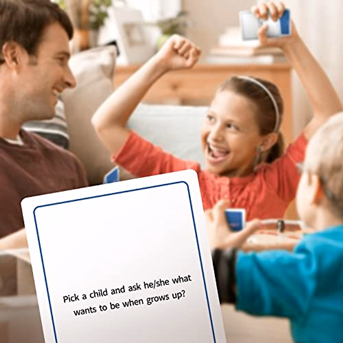 UMONIE Conversation Cards for Families, Family Conversation Starters Cards, Card Games for Families, Family Game Night for Teens and Adults