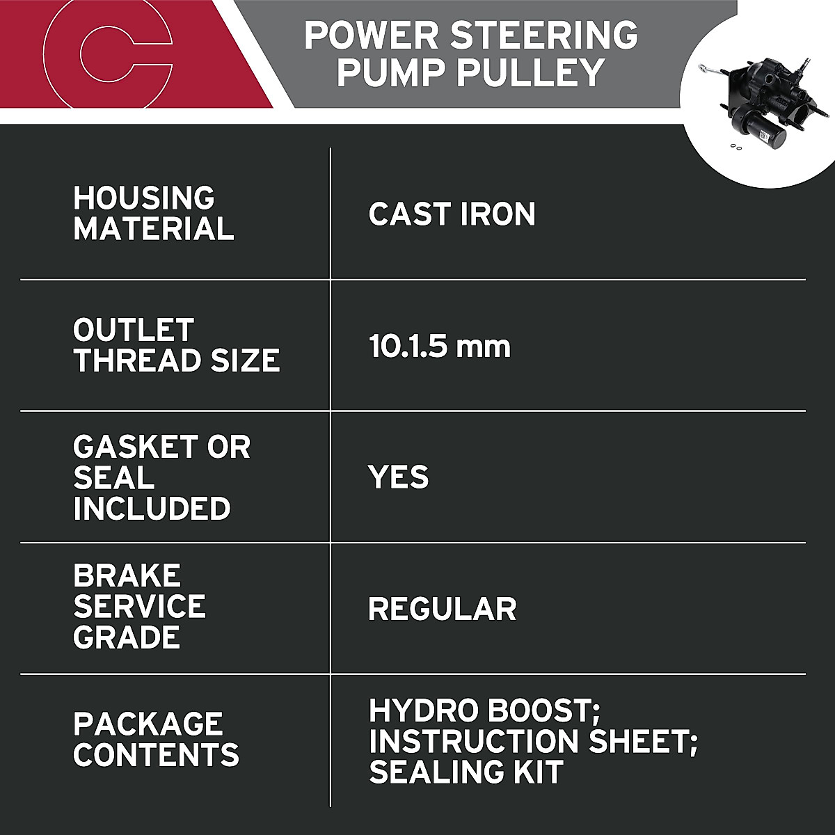 Cardone 52-7371 Remanufactured Hydro-Boost Power Brake Booster (Renewed)