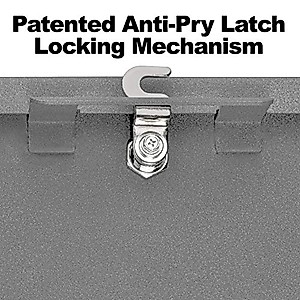 Mail Boss 7205 Package Master Curbside Locking Security Mailbox | Granite 21.5 x 12 x 16.5 inches