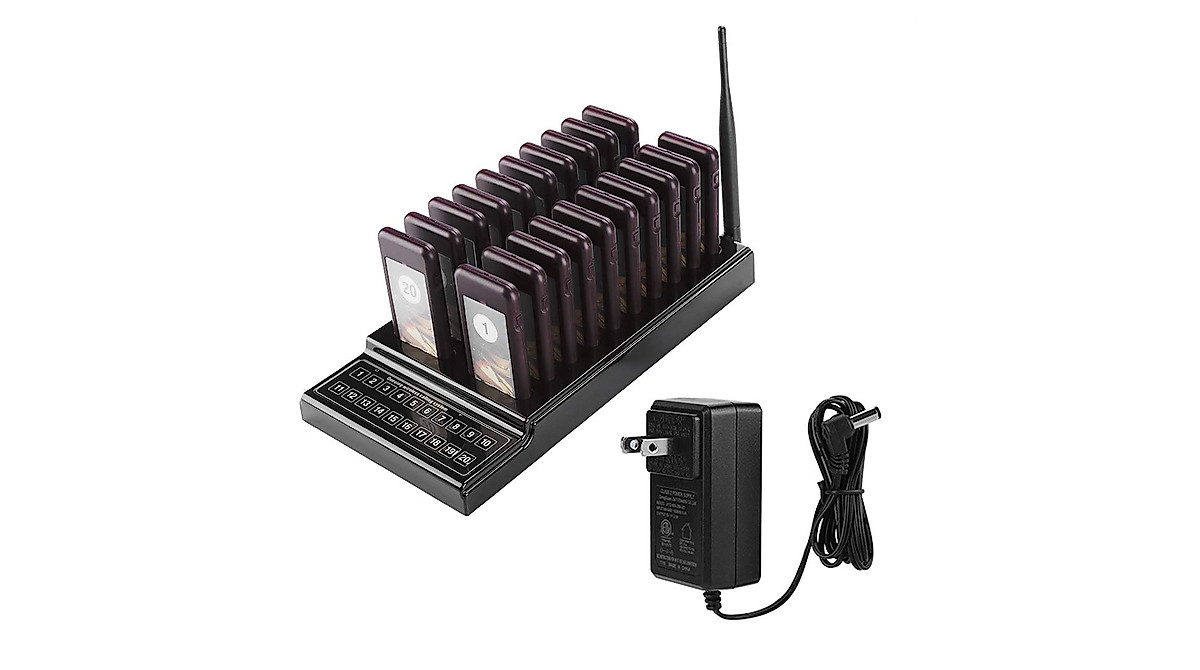 20 Channels Wireless Paging System for Restaurants & More