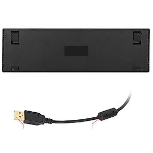 ABKO K515 RGB Gaming Quick Swap Switch Mechanical Keyboard (English/Korean Keycaps) (White, Blue Switch)