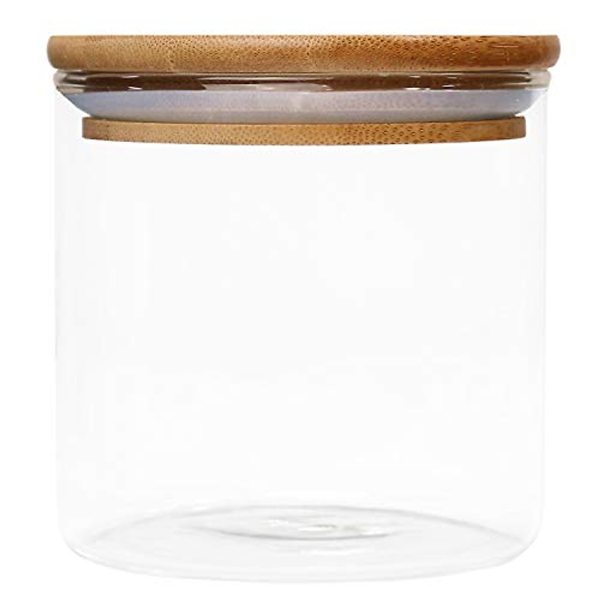 Blue Donuts 16 Oz Food Storage Containers with Lids Airtight - Glass Kitchen Canisters, Glass Containers for Food Storage with Lids, Airtight Food Storage Containers for Pantry, 500 ML Clear Jars