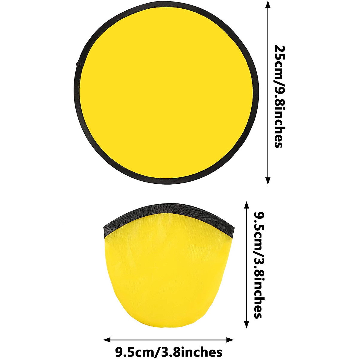 Gejoy 24 Pcs Foldable Flying Disc Fans Set Beach Flying Disc for Party Gift Halloween Christmas New Year (Mixed Color)