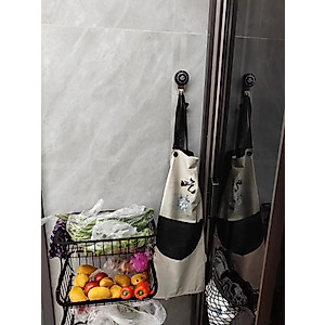 RPS-IND Rotating Vacuum Suction Cup Hooks, No Drilling No Pasting Heavy Duty Towel Shower Hanger,Removable Reusable Window Glass Door Suction Wall Holders for Bathroom Kitchen Bedroom Travel,2 pcs