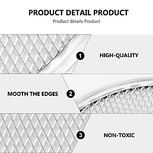 Housoutil Pizza Stone Pizza Pans 16 Inch Pizza Pans 16 Inch 15 Inch Pizza Screen, Aluminum Pizza Baking Screen Round Pizza Pan for Oven 16 Inch Pizza Pan 16 Inch Pizza Pan Pizza Storage Container