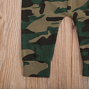 Infant Toddler Baby Camo Hoodie Set Boy Fall Camouflage Pullover Hoodies Sweatshirt Long Pants Outfit Clothes (Grey,18-24 Months)