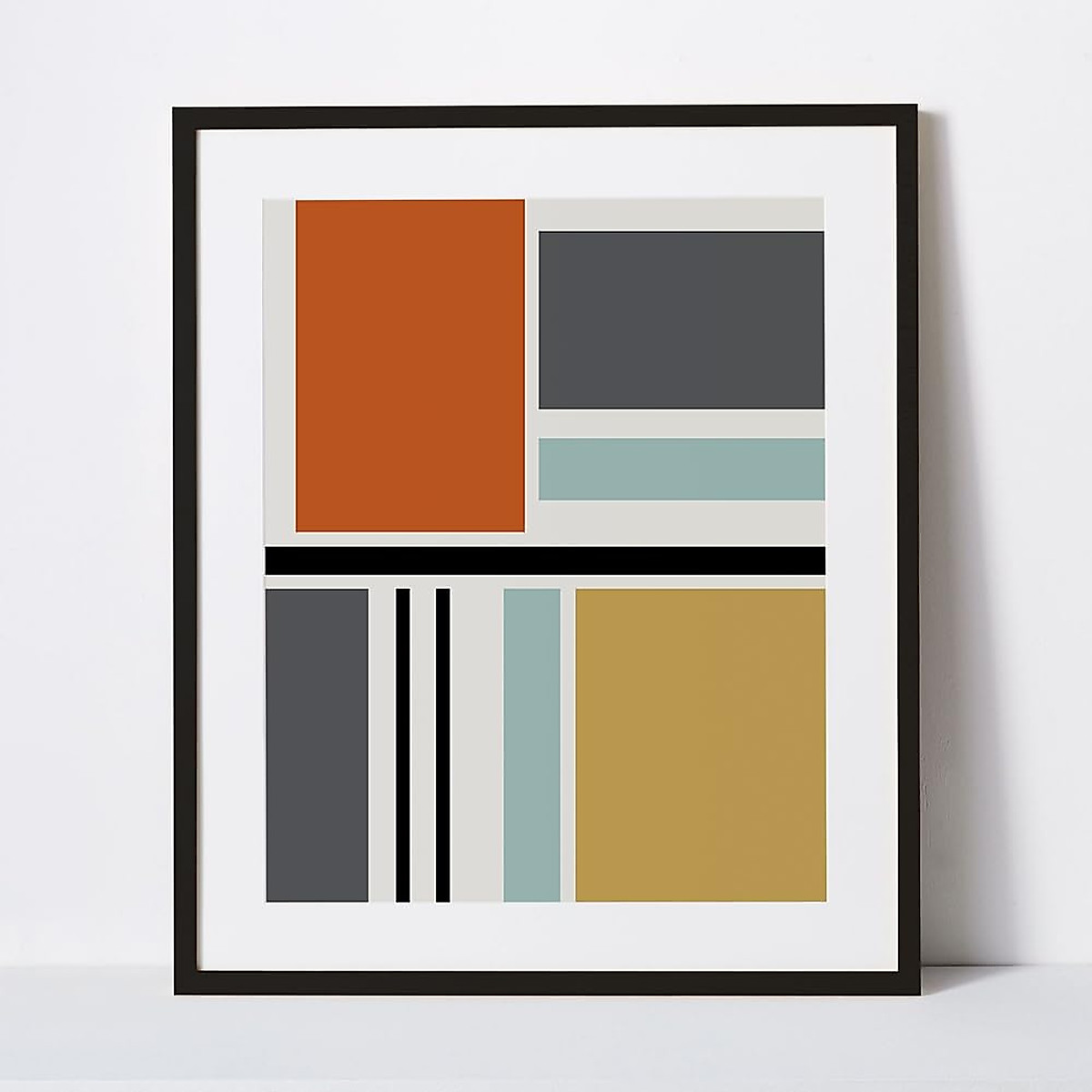 Mid-century modern poster wall art prints decor aesthetic housewarming gift for men oversized artwork (8x10" Print)