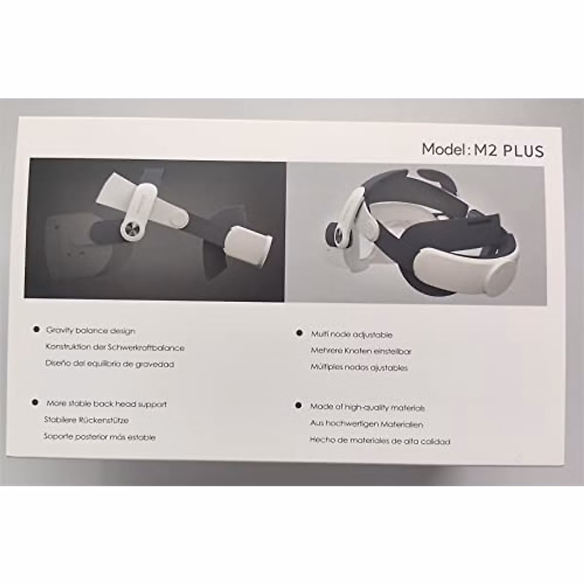 BOBOVR M2 Plus Head Strap,Compatible with Meta Quest 2,Enhanced Comfort and Reduce Facial Stress,VR Accessories（M2 Upgrade）