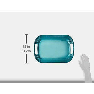 Le Creuset Stoneware Oval Serving Platter, 16.25", White