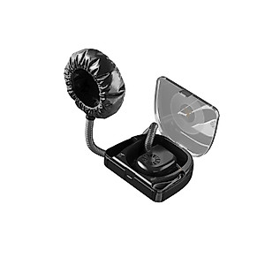 Andis 80745 Ionic Professional Bonnet Hair Dryer - Includes 40" Flexible Hose & Convenient Storage Case, Fits on Average Size of 1" Roller, 2-Speed/ 2 Heat Settings for Styling - 500 Watts, Black