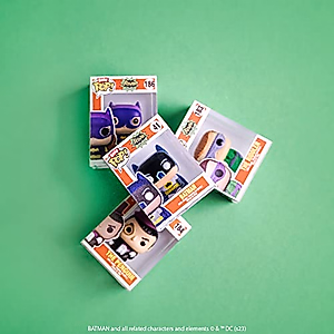 Funko Bitty POP! DC - Batgirl, 4-Pack - Batman, Batgirl, The Riddler and A Surprise Mystery Mini Figure - 0.9 Inch (2.2 Cm) - DC Comics Collectable - Stackable Display Shelf Included - Gift Idea