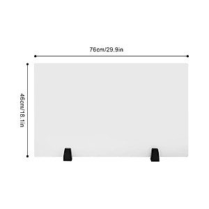 2 Pcs Frosted Clamp-on Privacy Boards, Acrylic Desk Dividers, Classroom Privacy Shields for Student Desks, Test Dividers, Soundproof Desktop Privacy Panel,for School Class Home, 30"x 18"