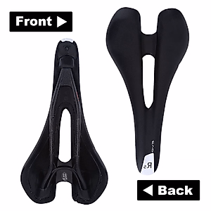 Saddle, Carbon Fiber Bike Seat Saddle, Ultra-Light Mountain Road Bike Saddle Replacement Accessory Comfortable Cushion with Rail Mountain Road