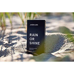 RAIN OR SHINE Anti Aging Face Sunscreen SPF 50 for Clear Skin w/Green Tea, Hyaluronic Acid, Vitamin C, Vitamin E Oil, Ginseng Extract, Licorice Root – SPF Moisturizer for Face, Fragrance Free 2.03 Oz