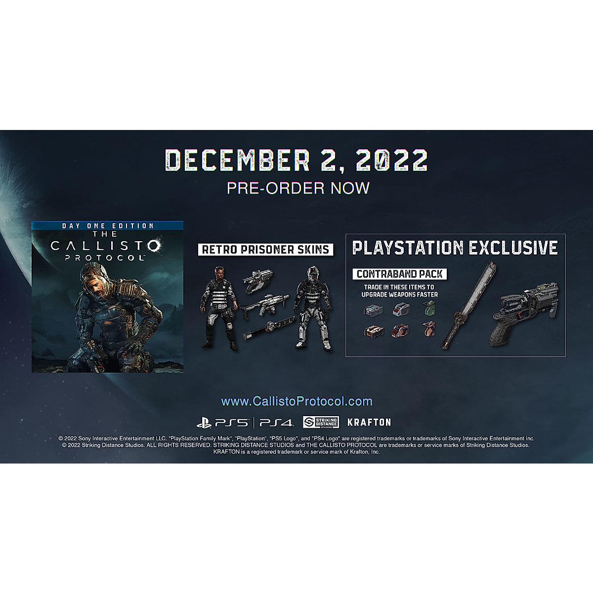 The Callisto Protocol Day One Edition - Compatible with PlayStation 4