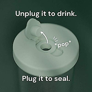 Reusable Boba Cup with Resealable Lid Plug - 17 Oz Double Wall Insulated | Smoothie Tumbler | Wide Stainless Steel Straw For Bubble Tea, Boba Pearls - White