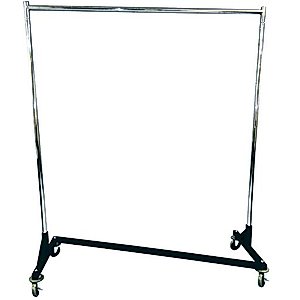 Only Hangers Adjustable Height Heavy Duty Z Rack w/Black Base