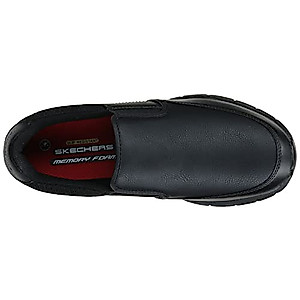 Skechers Men's Nampa-Groton Food Service Shoe, Black, 9 Wide