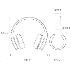 PowerLocus Wireless Bluetooth Over-Ear Stereo Foldable Headphones, Wired Headsets Rechargeable with Built-in Microphone for iPhone, Samsung, LG, iPad (Black/Green)