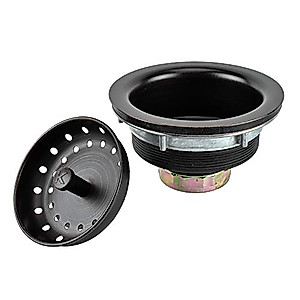 Plumb Pak K5435VB Kitchen Sink Strainer with Fixed Post Basket, 1 Pack, Venetian Bronze
