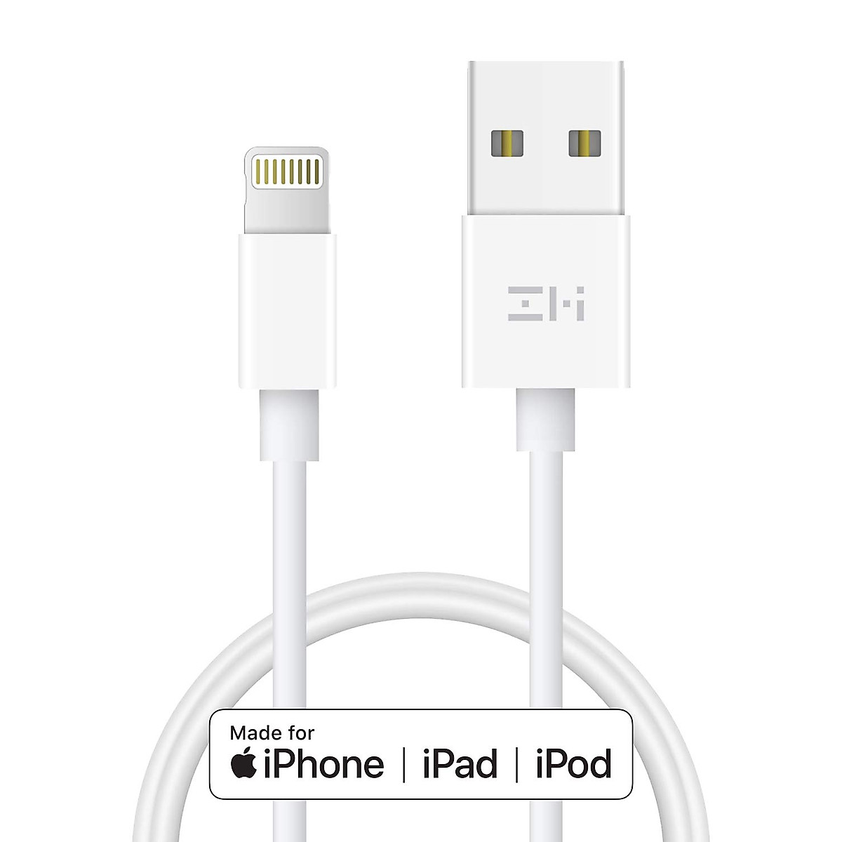 ZMI [3.3ft] Lightning Cable/iPhone Charge Cable Charger Cord, MFi for iPhone 8/8 Plus/X/XS/XS Max/XR/7/7 Plus/SE/6/6 Plus/6S/6S Plus/5/5C/5S, iPad/iPad Mini/iPad Air, iPod Touch/Nano
