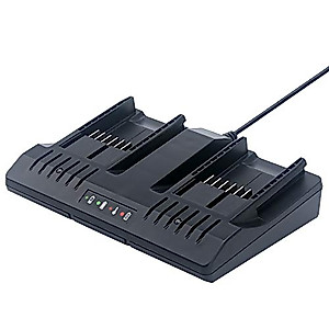 Elefly 20V Dual Port WA3875 Charger Compatible with Worx 18V/20V Lithium Battery WA3578 WA3525 WA3520 WA3575 WA3512 WA3770 WA3881 WA3742