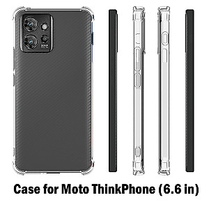 VIESUP for Motorola ThinkPhone 5G 2023 Case Cover - [Scratch Resistant] [Easy to Hold] Transparent Silicone TPU Case Clear Phone Case Holder for Moto Think Phone 5G 2023 XT2309 [6.6-INCH] [Clear]