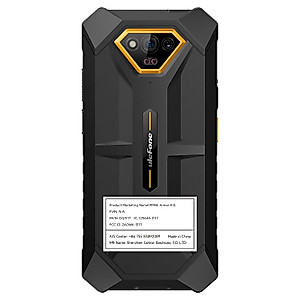 Ulefone Armor X13 (12+64GB) Unlocked Rugged Phones, 50MP Rear Camera, 24MP Night Vision Camera, Android 14 Rugged Smartphone, 6.52” Screen, 6320mAh, NFC, GPS, Package with Exclusive Armor Case- Orange