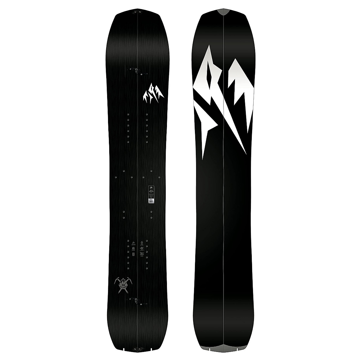JONES Snowboards Ultra Solution Splitboard, Directional Freeride, Directional Freeride, Karakoram Ultra Clips 3C with Tip Lock, 161cm