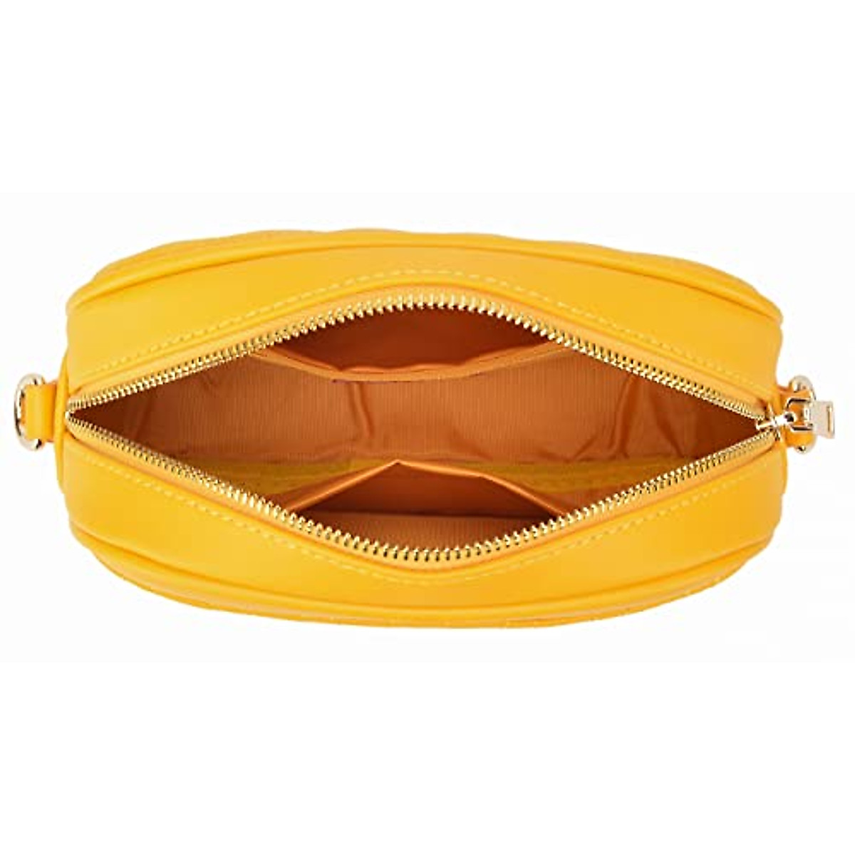 lola mae Quilted Crossbody Bag, Trendy Design Shoulder Purse (Mustard)