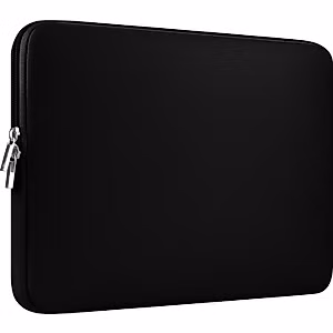 CCPK 15.6" Laptop Sleeve Compatible for 16" MacBook Pro 16 Inch 15" Mac Hp Acer Aspire 5 Samsung Lenovo Surface Book Envy x360 15 in Computer Cover 16in PC Carrying Case 15.6 Inch Bag Neoprene, Black