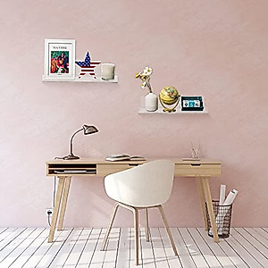 8 Packs 15 Inch Invisible Acrylic Floating Wall Shelf Wall Mounted Nursery Kids Bookshelf Display Shelves Toy Storage Wall Shelf Storage Shelves Display Organizer (Clear)