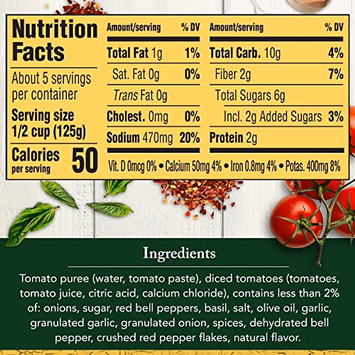 Classico Spicy Tomato & Basil Spaghetti Pasta Sauce (24 oz Jar)