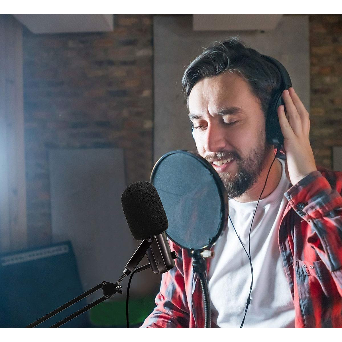 Wave 3 Pop Filter - Professional Mic Windscreen Foam Cover Compatible with Elgato Wave USB Condenser Microphone to Reduce Pops and Hisses by SUNMON