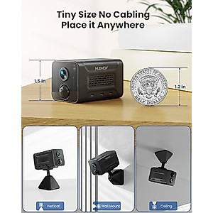 MUBVIEW Cameras for Home Security, Indoor Camera Wireless with Phone App, 1080P Battery Powered Camera, 30ft Night Vision, 2.4GHz, Human Detection, Siren and APP Alert, Two-Way Audio, Cloud/SD