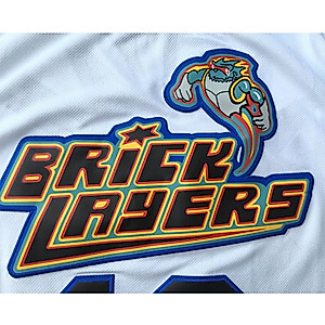 19 Bricklayers MTV Rock N Jock Basketball Jersey S-XXXL (White, L)