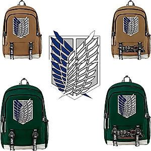 Attack on Titan Backpack Oxford School Bag Teenager Child Bag Travel Backpack (3)
